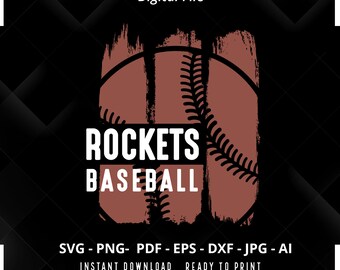 Rockets Baseball SVG PNG, Baseball Svg, Rockets Svg, Baseball Shirt Svg ...