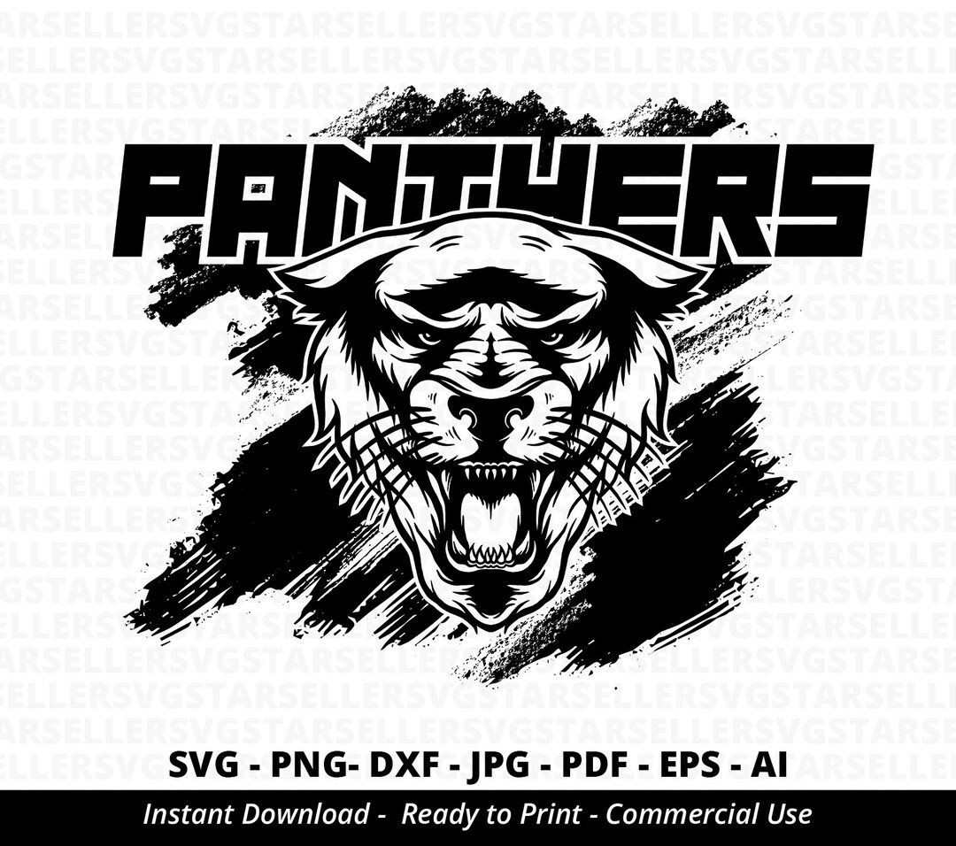 Panthers Svg,panther Svg,panthers Shirt Svg,school Pride Mascot Cut ...