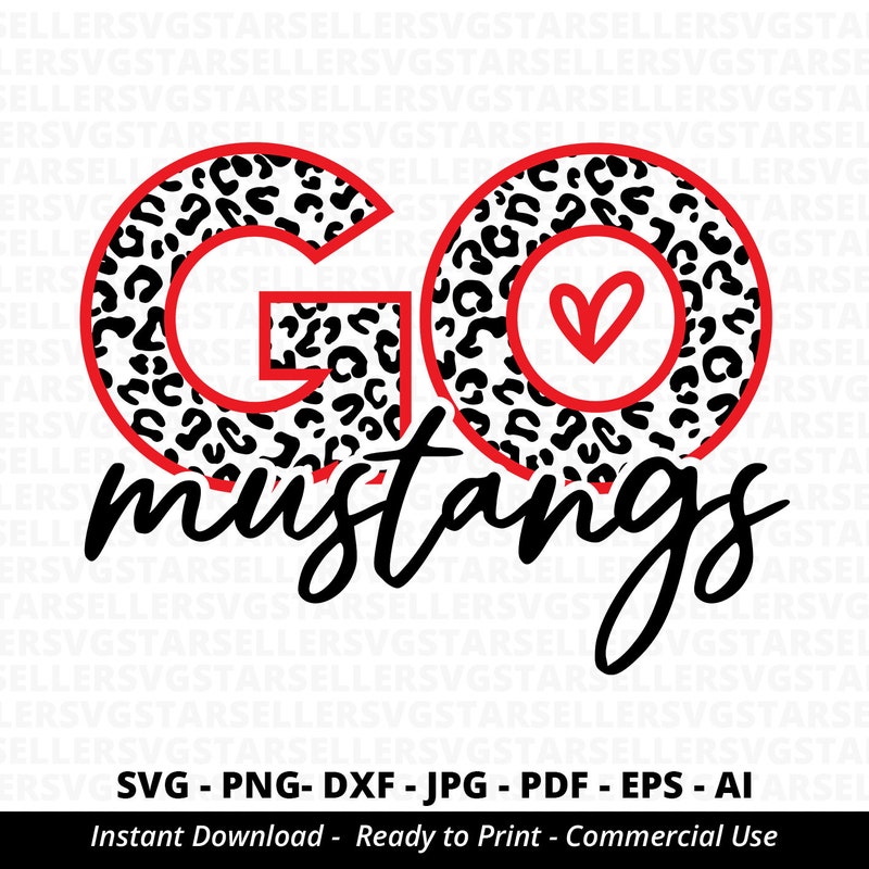 Go Mustangs - Etsy