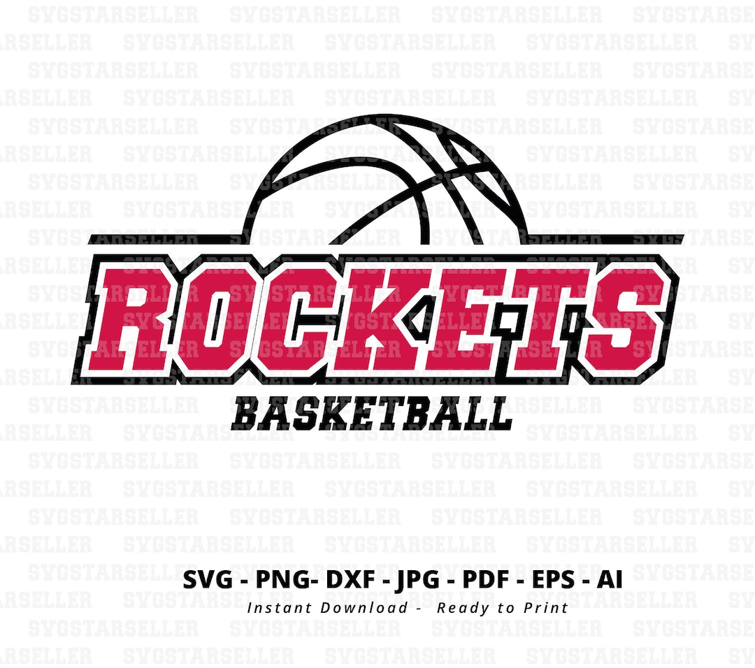 Rockets Basketball SVG PNG, Rockets Svg, Basketball Shirt Svg, Rockets ...