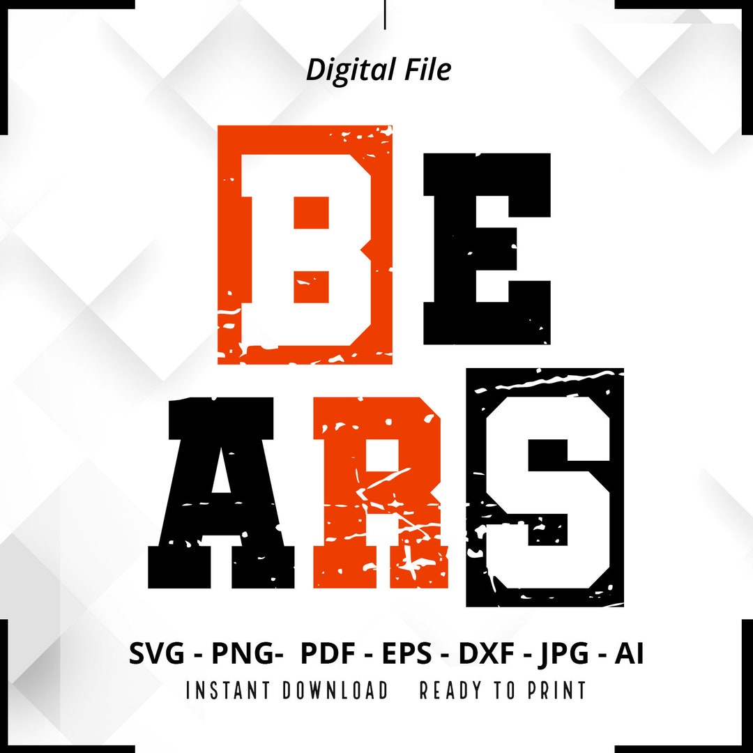 Bears SVG PNG, Bears Mascot Svg, Bears Mama Svg, Bears Shirt Svg, Bears ...