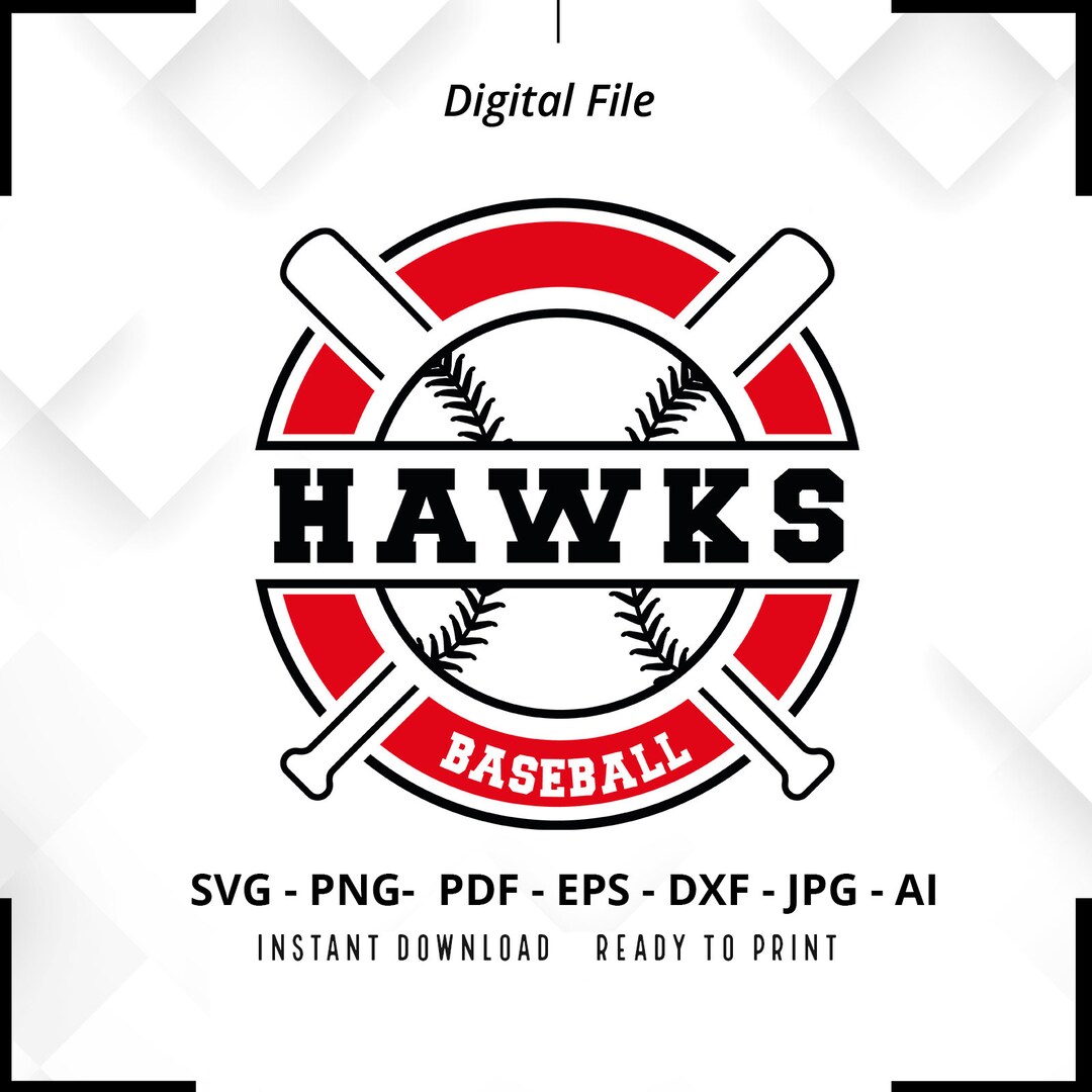 Hawks Baseball SVG PNG, Hawks Svg, Baseball Svg, Hawks Shirt Svg, Hawks ...