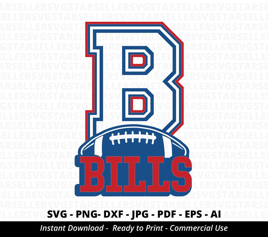 Bills Football SVG PNG ,bills Svg,bills Shirt Svg,bills Mascot Svg ...