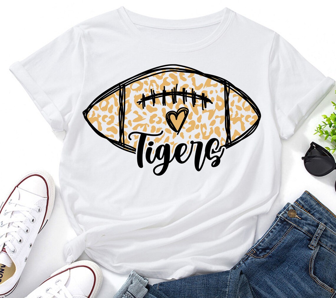 Tigers Football Svgteam Mascot School Team Svgtigers Cheer - Etsy