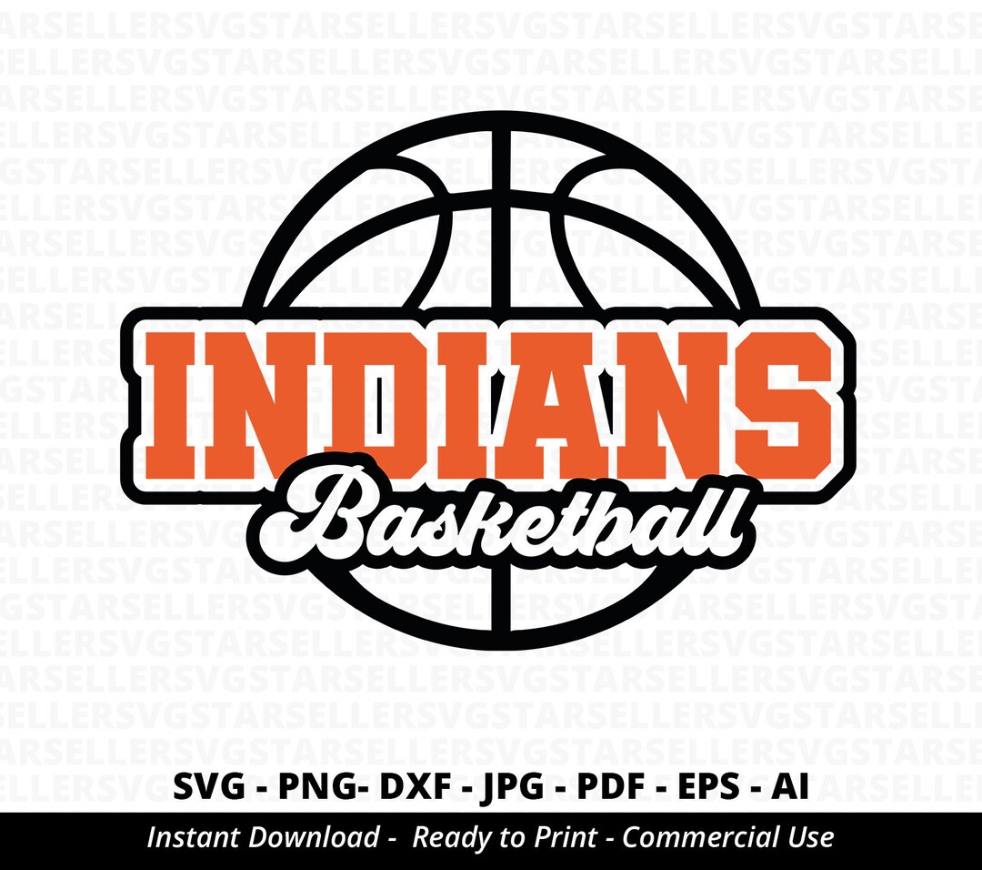Indians Basketball SVG PNG, Indians Svg, Basketball Shirt Svg,indians ...