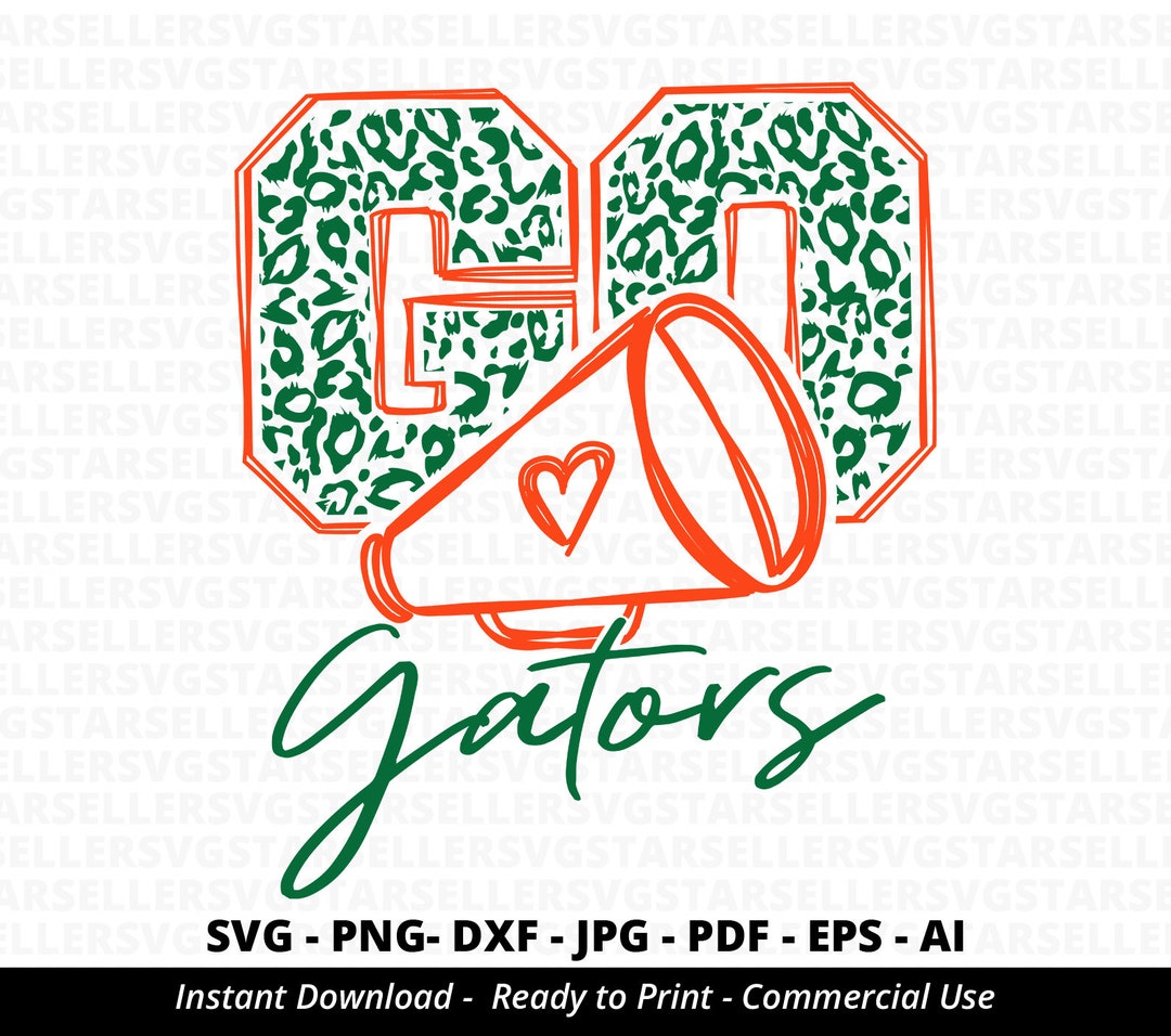 Leopard Go Gators Svg,gators Mascot Svg,gators Svg,gators Shirt Svg ...