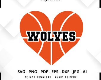 Wolves SVG PNG, Wolves Face Svg, Wolves Mascot Svg, Wolves Shirt Svg ...