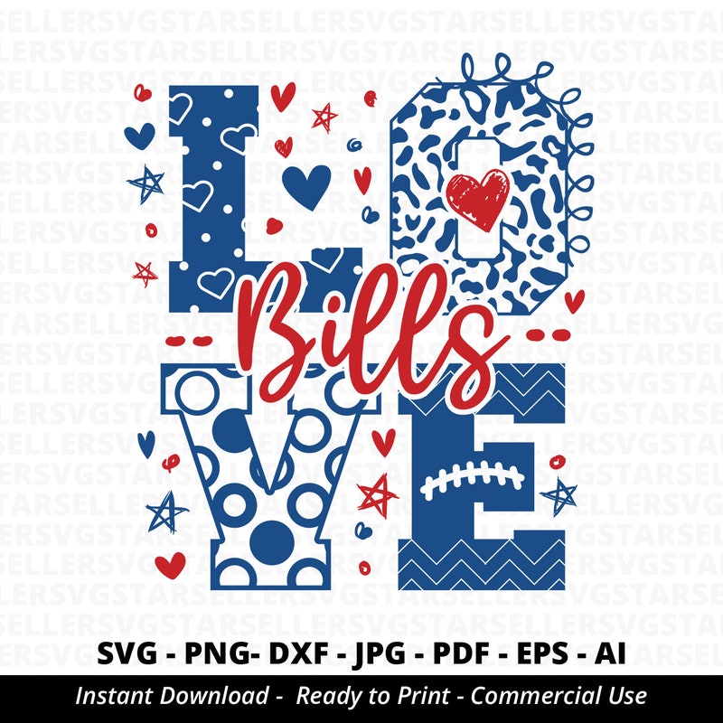 Buffalo Bills Svg - Etsy