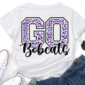 Go Bobcats SVG, Leopard Mascot, School Spirit (digital Files) - Etsy