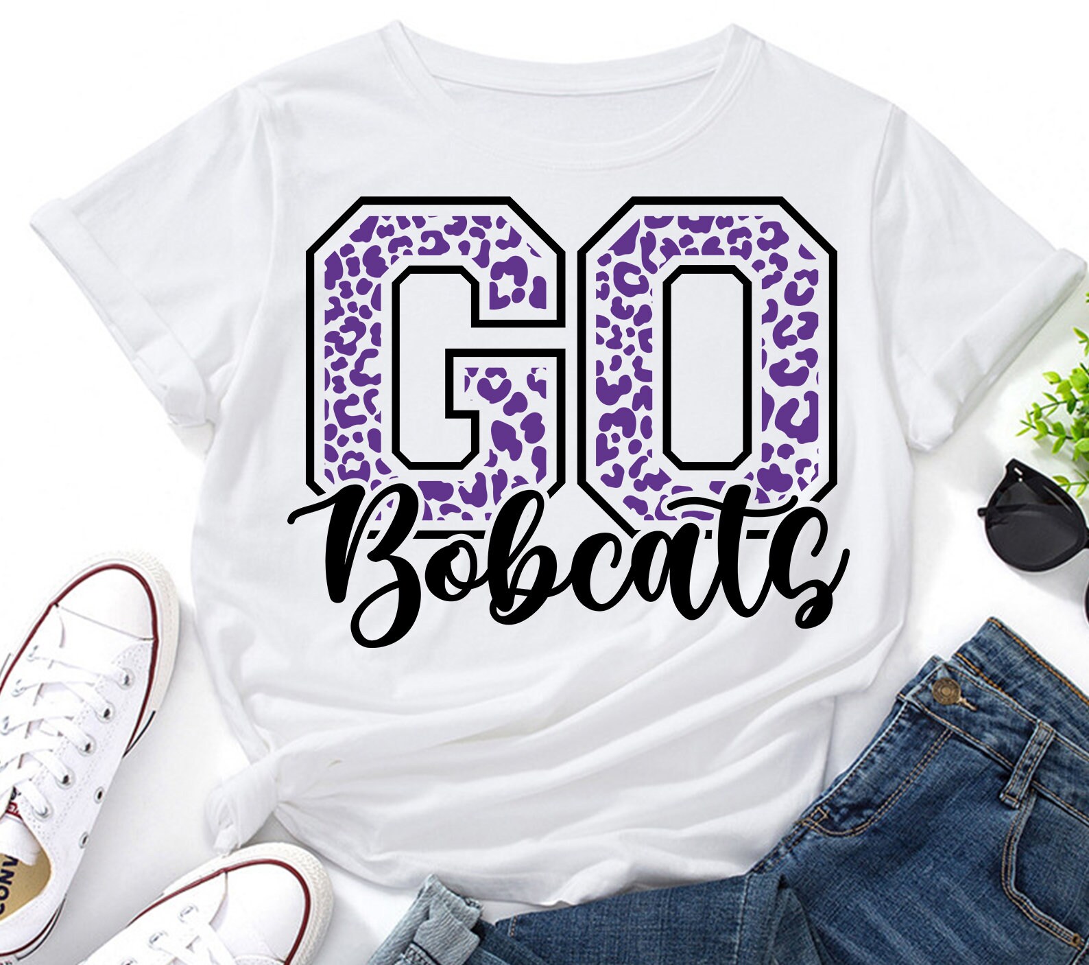 Go Bobcats SVG, Leopard Mascot, School Spirit (digital Files) - Etsy