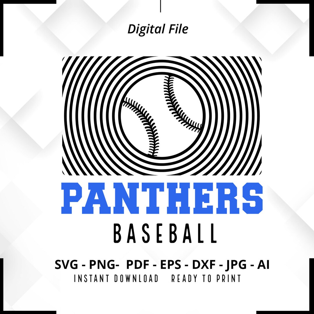 Panthers Baseball SVG PNG, Panthers Svg, Baseball Svg, Panthers Shirt ...