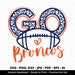 Leopard Go Broncos Football SVG PNG, Mascot Shirt (digital Download) - Etsy