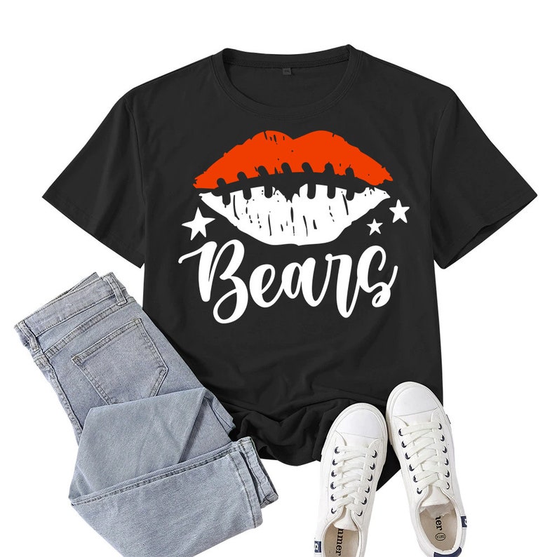 Bears Football Lips Svgbears Svglips Football Svgbears - Etsy
