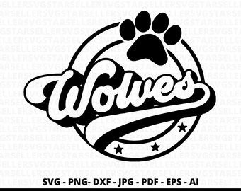 Wolves SVG PNG, Wolves Mascot Svg, Wolves Cheer Svg, Wolves Shirt Svg ...