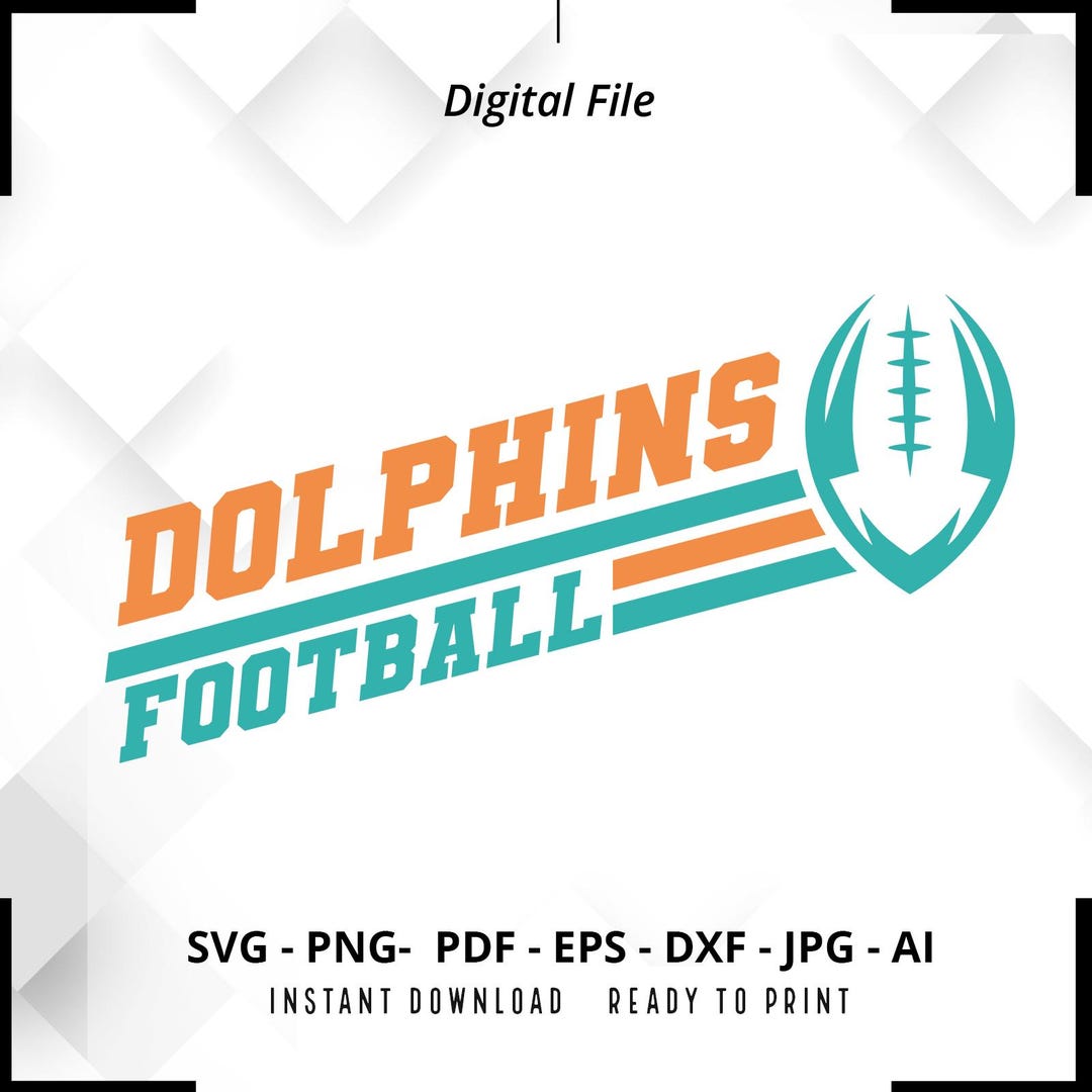 Dolphins Football SVG PNG, Dolphins Svg, Dolphins Shirt Svg, Dolphins ...