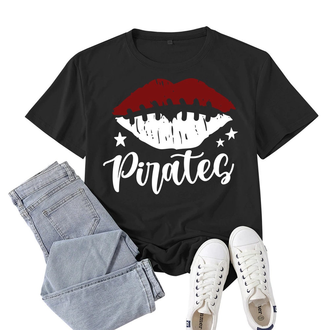 Pirates Football Lips Svgpirates Svglips Football - Etsy