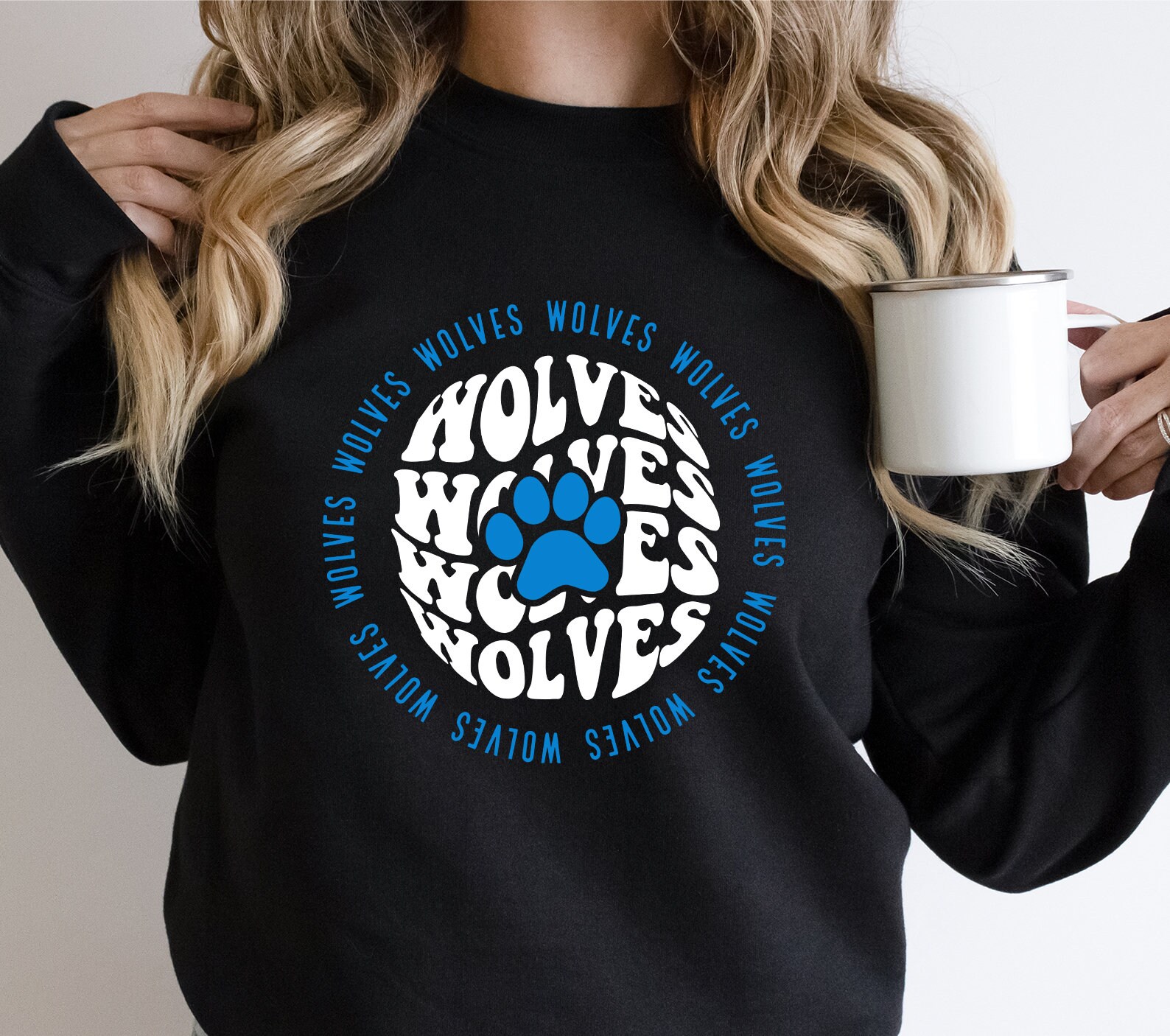 Wolves Paw Mascot SVG, Football Mom Shirt (digital Files) - Etsy
