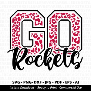 Go Rockets Svg,rockets Cheer Svg,rockets Shirt Svg,rockets Mascot Svg ...