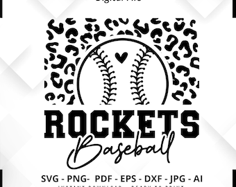 Rockets Baseball SVG PNG, Baseball Svg, Rockets Svg, Baseball Shirt Svg ...