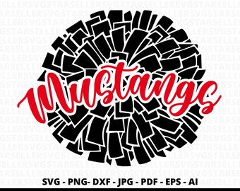 Mustangs Cheer Mom Svg - Etsy