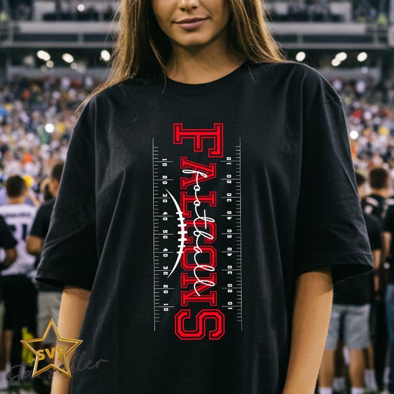 Falcons Football SVG PNG | School Spirit Shirt Design | Cheer Team ...