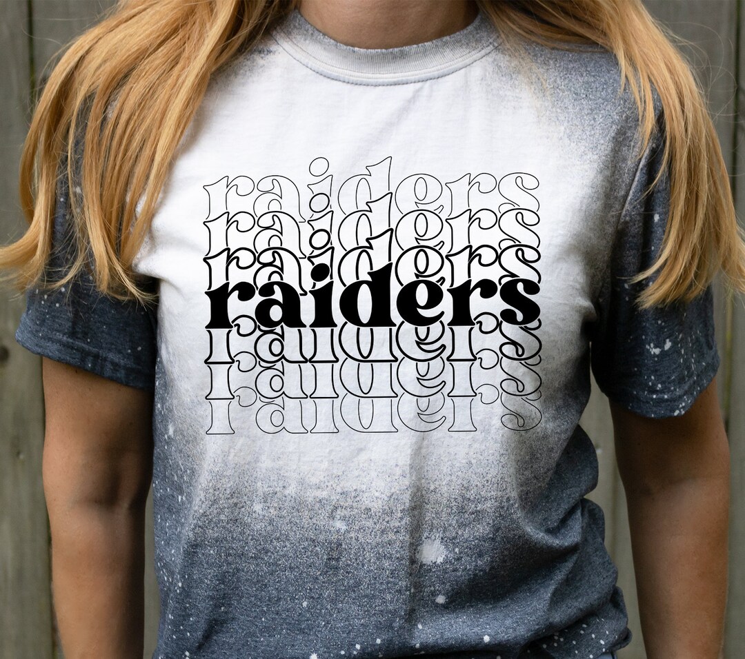 Raiders SVG PNG Stacked Raiders Svgraiders Shirt Svgraiders - Etsy