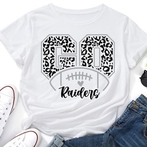 Go Raiders Football Svg,raiders Svg,go Leopard Raiders Svg,raiders ...