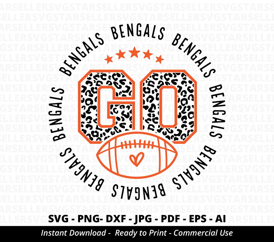 Go Bengals Football SVG PNG, Bengals Svg,leopard Go Bengals Svg,bengals ...