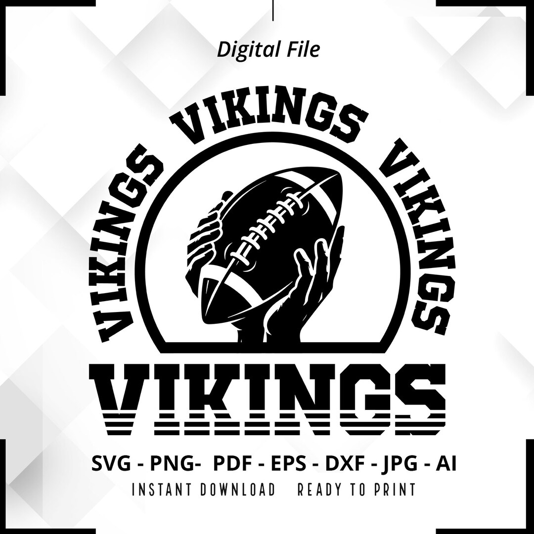 Vikings SVG PNG, Vikings Football Svg, Vikings Mascot Svg, Vikings ...