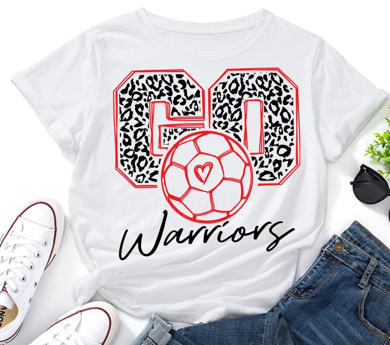 Go Warriors Svgwarriors Mascot Svgwarriors Soccer - Etsy