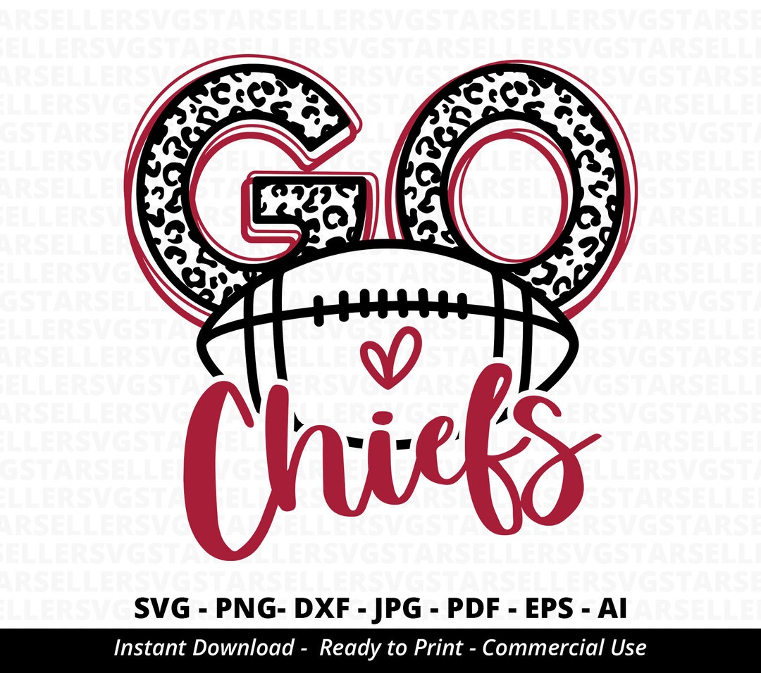 Go Chiefs Football SVG PNG, Chiefs Svg,leopard Go Chiefs Svg,chiefs ...