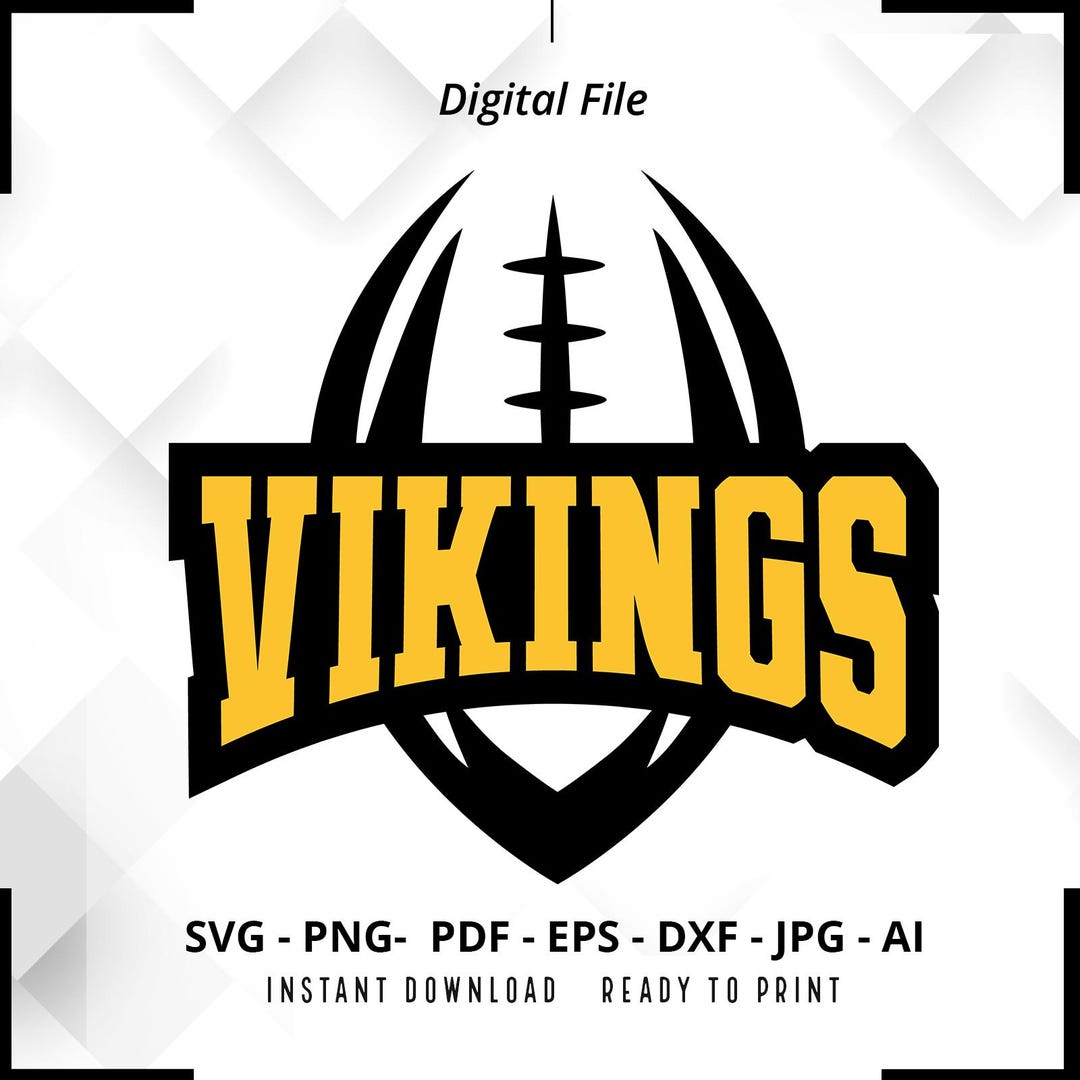 Vikings SVG PNG, Vikings Football Svg, Vikings Mascot Svg, Vikings ...