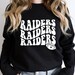 Raiders SVG PNG, Stacked Raiders Svg,raiders Shirt Svg,raiders Cheer ...