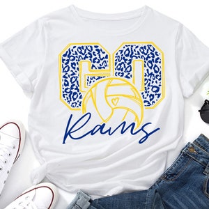 Go Rams Volleyball Svg,leopard Rams Svg,volleyball Mom Svg,rams Svg ...