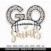 Go Saints Football SVG PNG, Saints Svg,leopard Go Saints Svg,saints ...