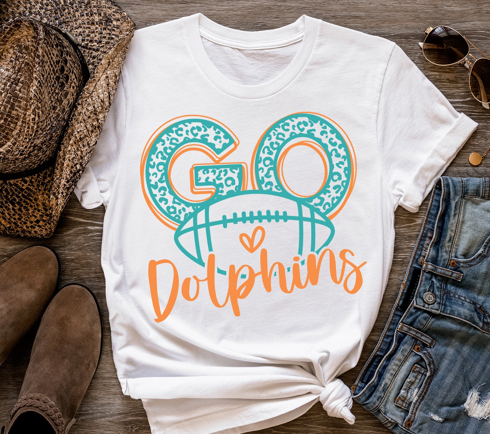 Go Dolphins Football SVG PNG, Dolphins Svg,leopard Go Dolphins Svg ...