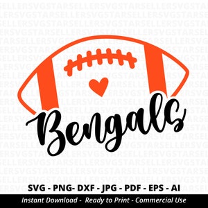 Bengals Football Svg,bengals Svg,bengals Shirt Svg,bengals Mascot Svg ...