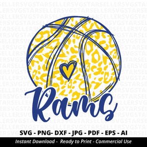 Rams SVG, Rams Basketball Svg, Leopard Rams Svg, Rams Mascot Svg, Rams ...
