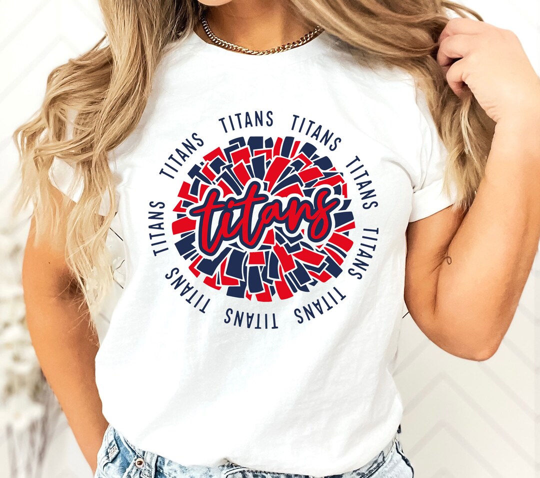 Titans SVG Titans Pom Pom Svgtitans Cheer Svgtitans - Etsy