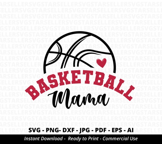 Basketball Mama Svgbasketball Mom Svgmama Svgball Mom - Etsy