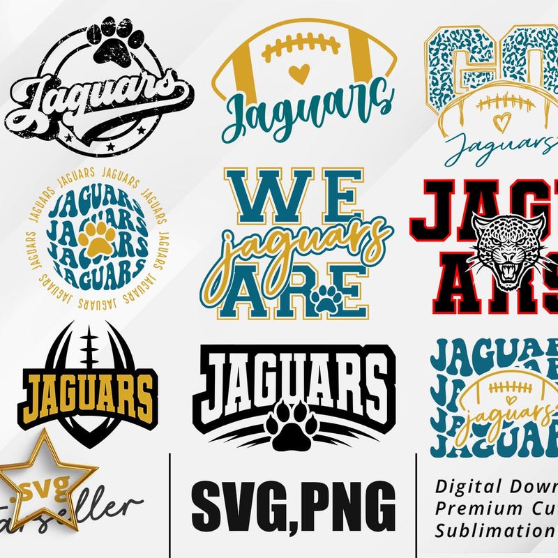 Jaguars Svg Best Seller - Etsy