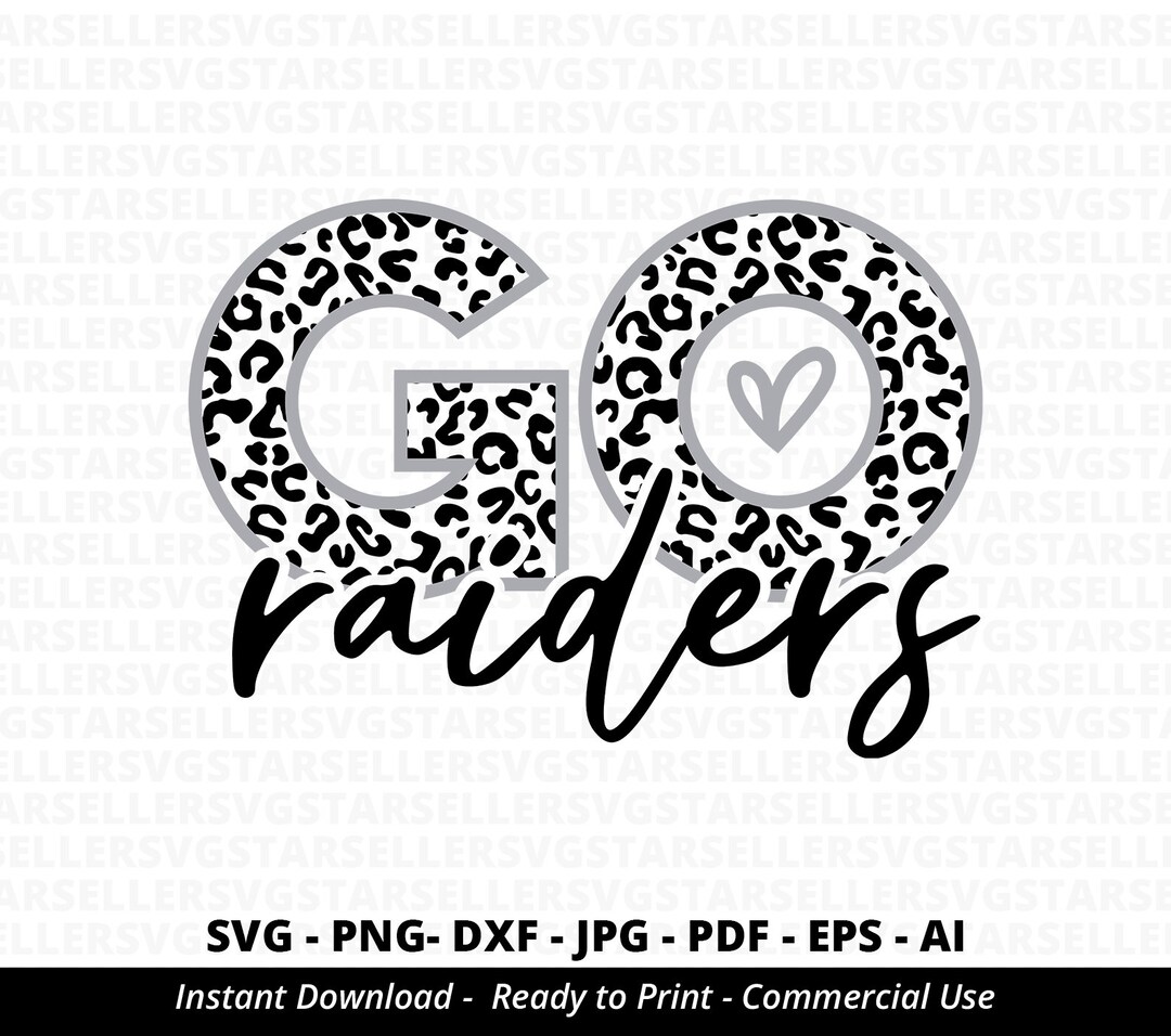 Go Raiders SVG PNG, Raiders Svg,leopard Go Raiders Svg,raiders Shirt ...