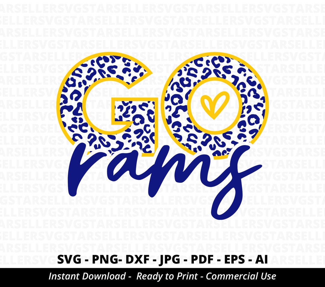 Go Rams SVG PNG, Rams Svg,leopard Go Rams Svg,rams Shirt Svg,rams ...