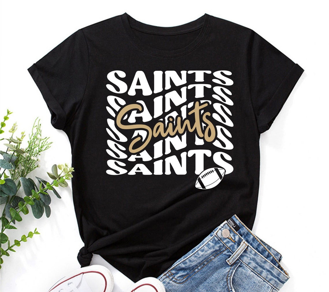 Saints SVG Stacked Saints Svgsaints Footballschool Team - Etsy