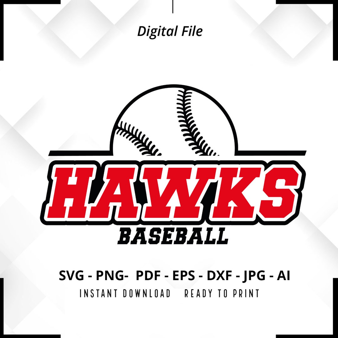 Hawks Baseball SVG PNG, Hawks Svg, Baseball Svg, Hawks Shirt Svg, Hawks ...