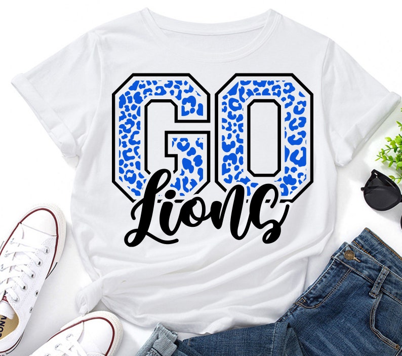 Leopard Go Lions SVG Lions Cheer Svglions Mascotcheer - Etsy