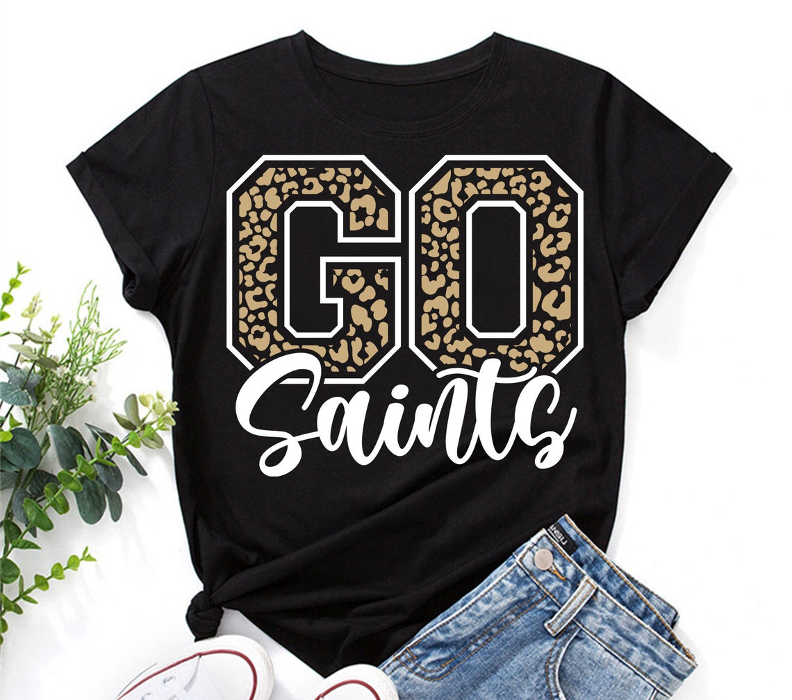 Leopard Go Saints SVG Saints Cheer Svgsaints Mascotsaints - Etsy