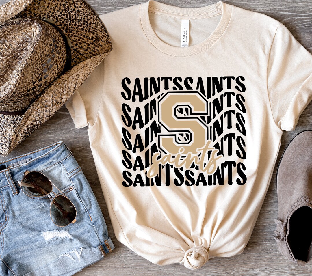 Saints SVG PNG Stacked Saints Svgsaints Shirt Svgsaints - Etsy
