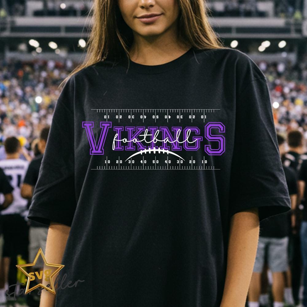 Vikings Football SVG, School Team Cheer Design (digital Download) - Etsy