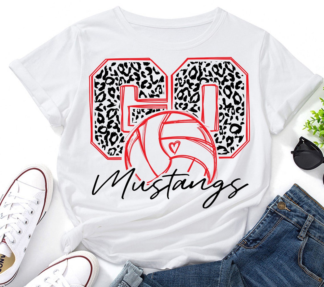 Go Mustangs Svg,mustangs Volleyball Svg,volleyball Mom Svg,mustangs Svg ...